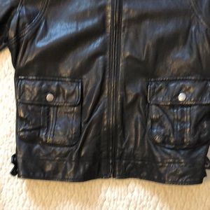 Aqua | Jackets & Coats | Aqua Leather Jacket Large | Poshmark